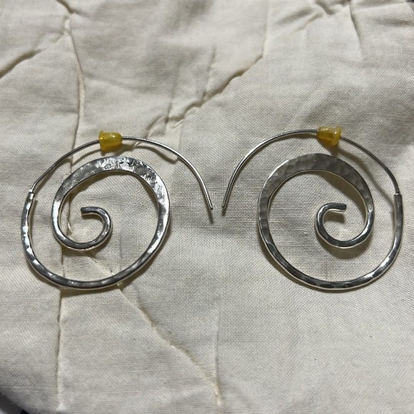 Hand Crafted | Jewelry | Ati Mexico 925 Sterling Silver Hammered Spiral ...